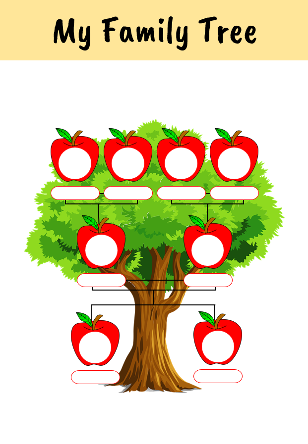 My Family Tree Activity Worksheet Your Home Teacher My Family Tree Activity Worksheet Your Home Teacher