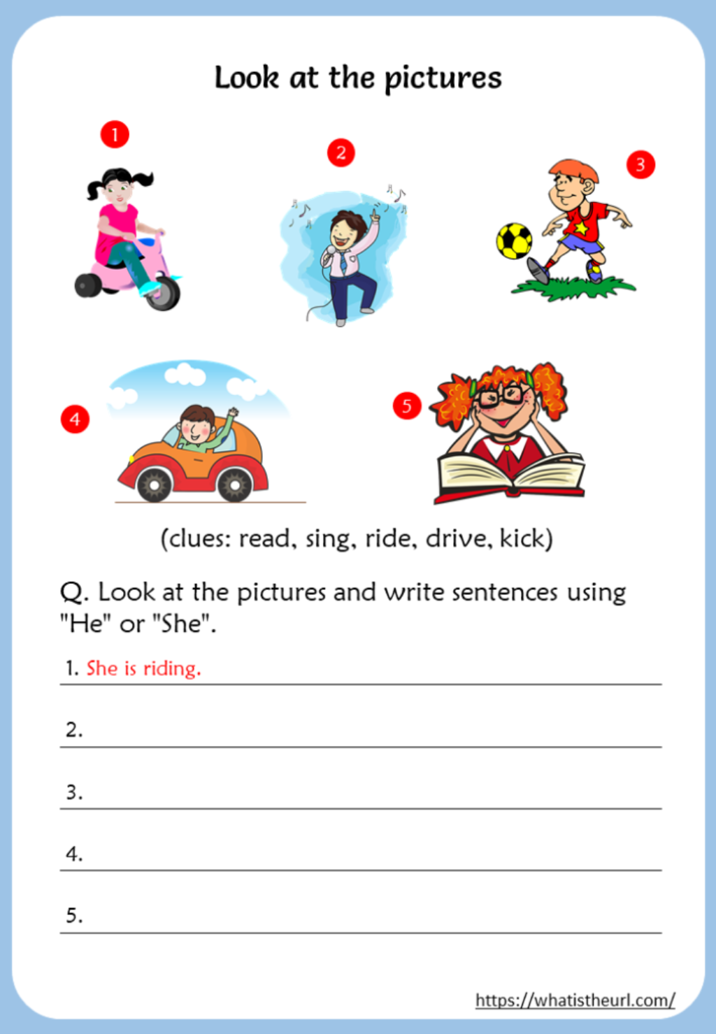 Action Verbs Worksheets For 3rd Grade - Your Home Teacher