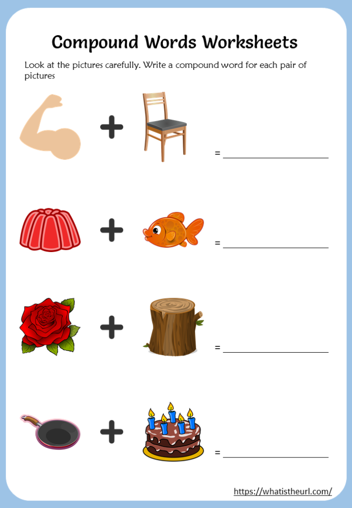 Compound Words Worksheet for 3rd Grade - Your Home Teacher