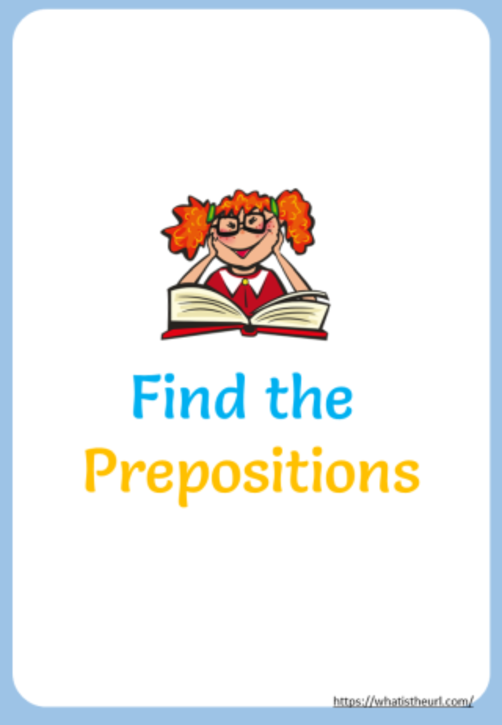 Find the Prepositions in the Following Sentences Worksheet - Your Home ...