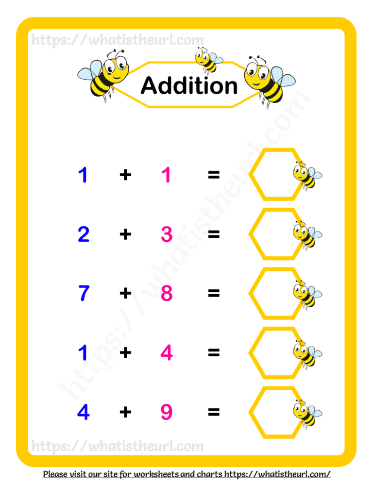 Addition Worksheets for Grade 1 - Your Home Teacher