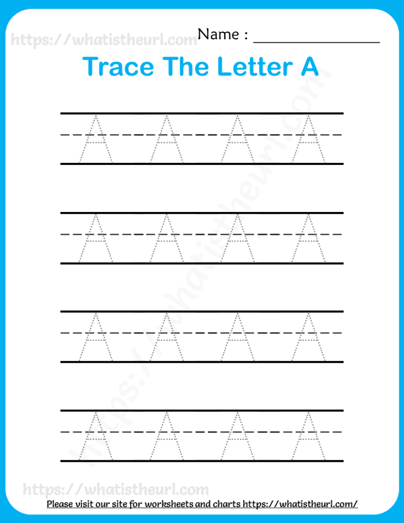 Tracing Letters Worksheets for Pre-Kindergarten | Capital letters ...