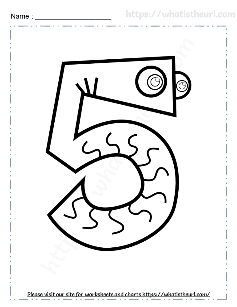 Coloring Numbers Worksheets - Your Home Teacher