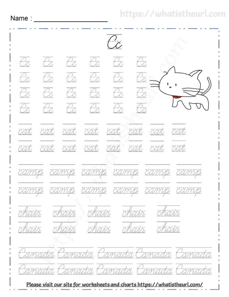Tracing Cursive Letters Worksheets | All Alphabets - Your Home Teacher