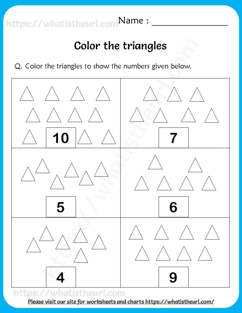 Count and Color Worksheets for Grade 1 - Your Home Teacher