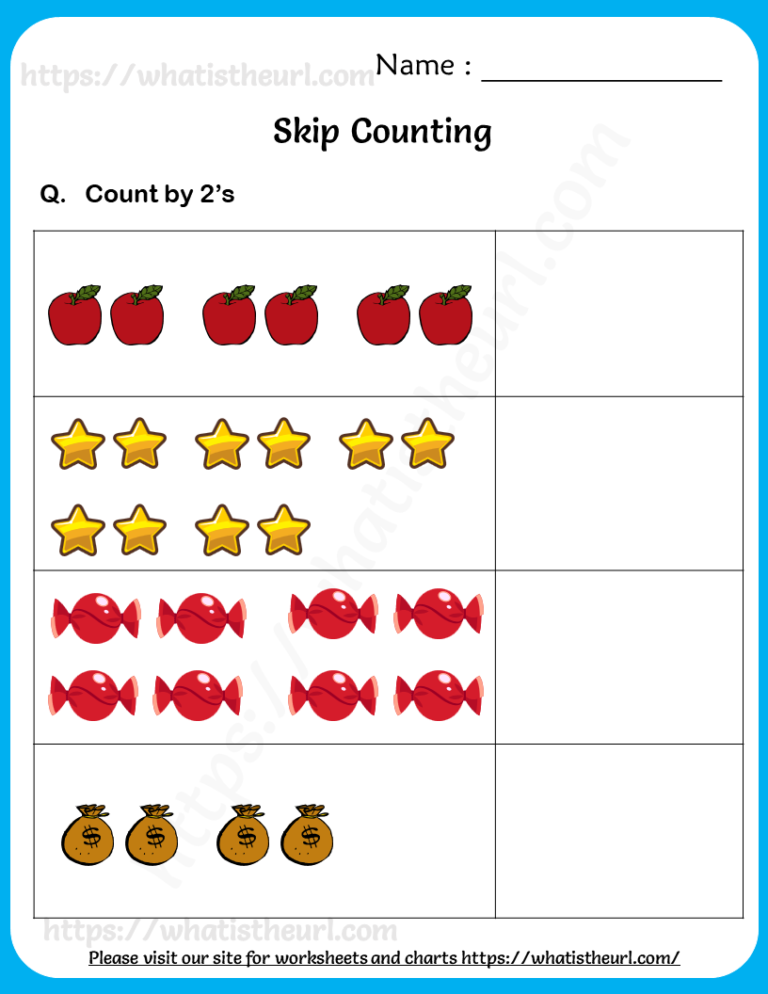 Skip Counting Worksheets for Grade 2 - Your Home Teacher