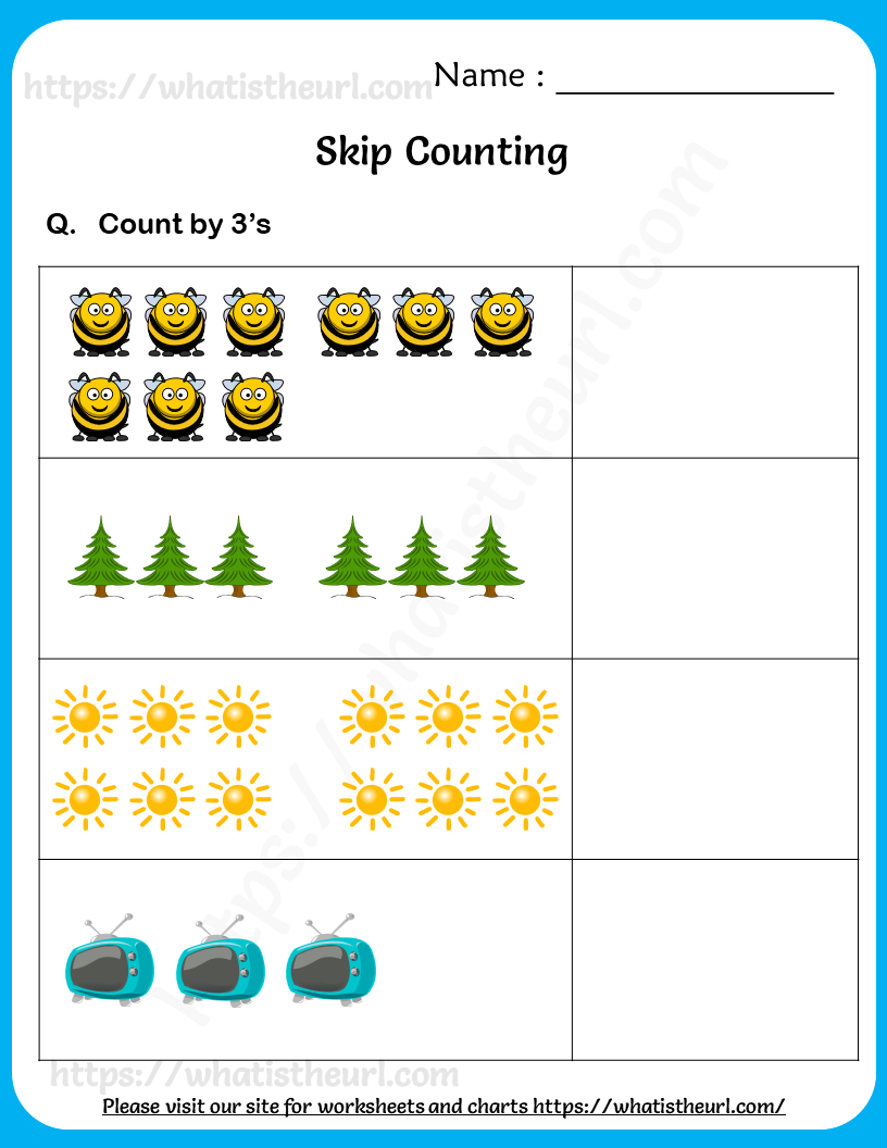 Skip Count Worksheets First Grade