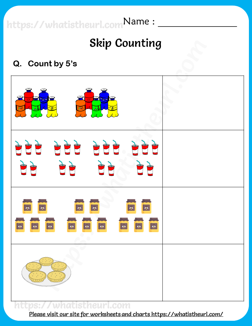 Skip counting worksheet for grade 1 5 Your Home Teacher Skip counting worksheet for grade 1 5 Your Home Teacher