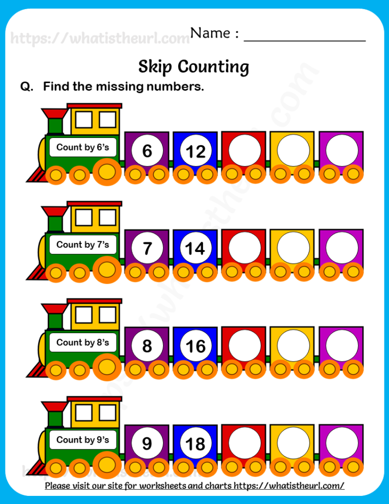 Skip Counting Worksheets for Grade 2 - Your Home Teacher