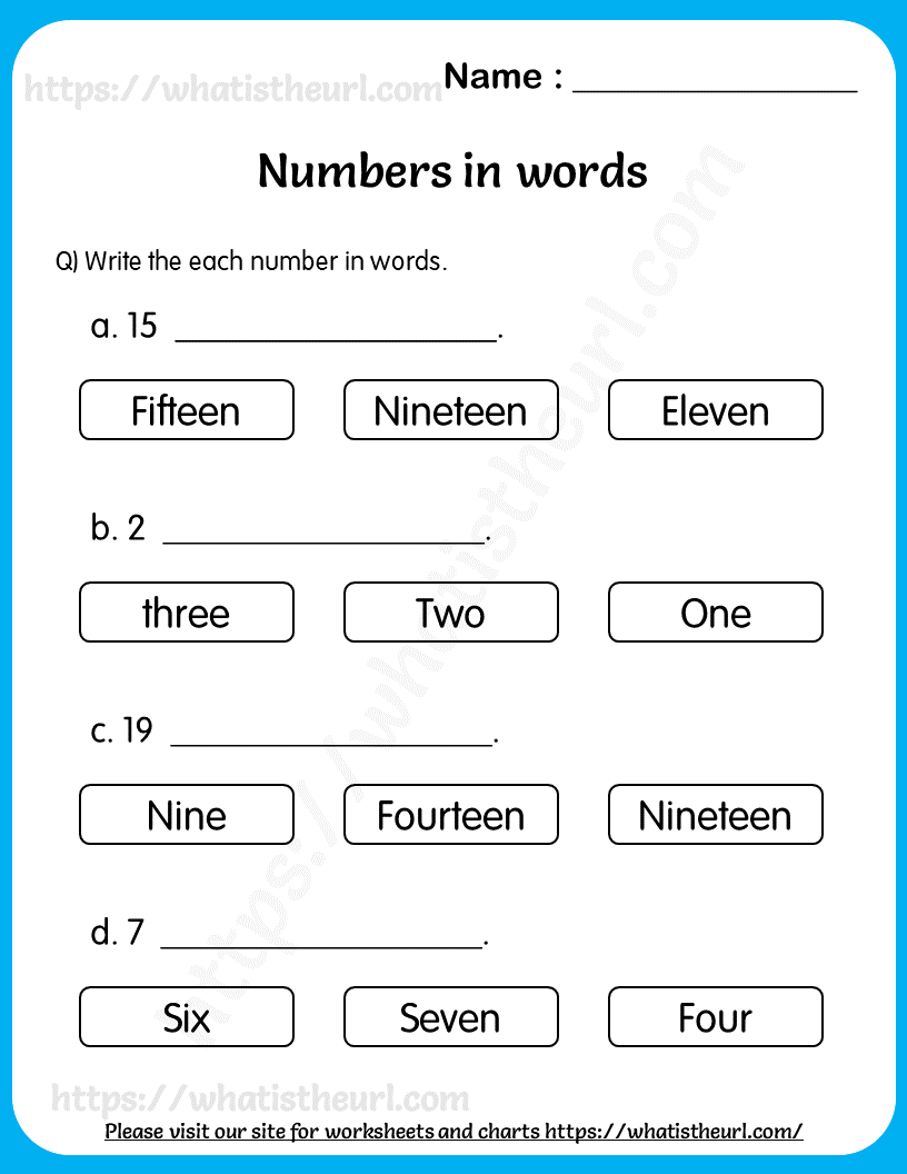 Numbers Words Worksheets K5 Learning Convert Number Names Into Numbers Words Worksheets K5 Learning Convert Number Names Into