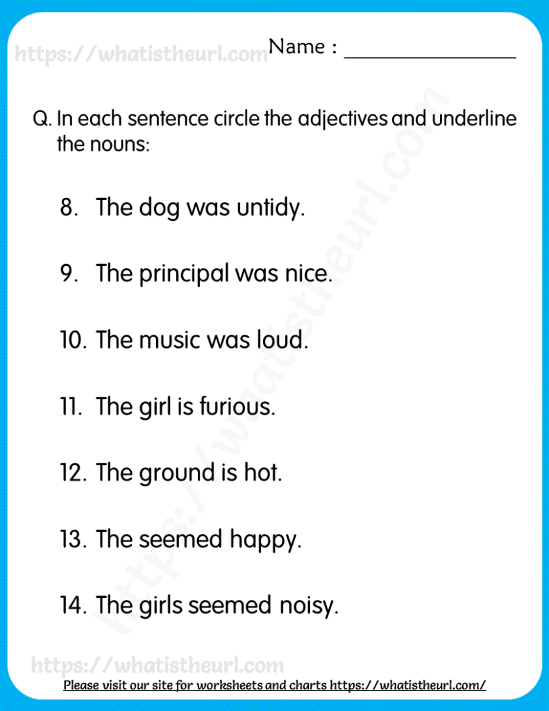 Nouns Adjectives Worksheets For Grade 3 Your Home Teacher Nouns Adjectives Worksheets For Grade 3 Your Home Teacher