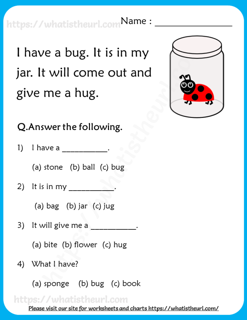 Reading Comprehension for Grade 2 - 1/22/2021 - Your Home Teacher