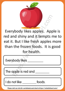 Reading Comprehension for kids - Your Home Teacher