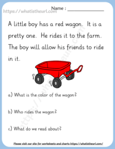 Reading Comprehension Worksheets for Grade 1 - Your Home Teacher
