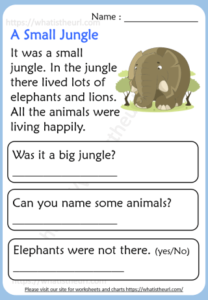 Kindergarten Reading Comprehension Passages - Your Home Teacher