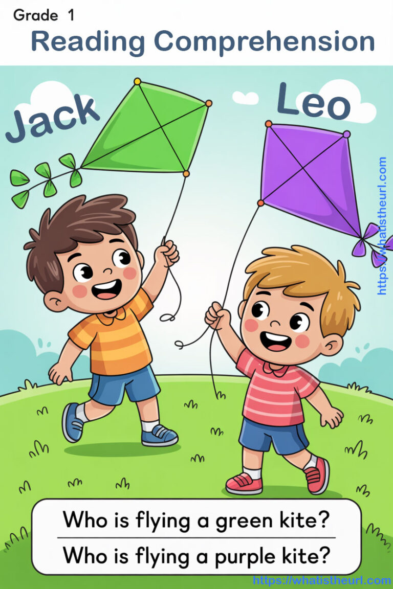 Free Reading Comprehension for Grade 1 - Your Home Teacher