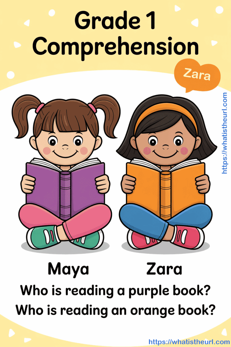 Free Reading Comprehension for Grade 1 - Your Home Teacher