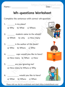 Wh Questions Worksheets for Grade 5 - Includes Key - Your Home Teacher