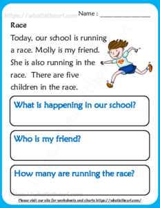 Reading Comprehension for Grade 1 - Exercise 18 - Your Home Teacher