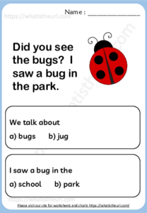 Kindergarten reading comprehension passages - Exercise 19 - Your Home ...