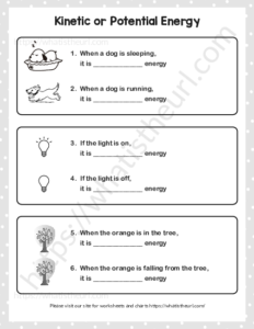 Potential Energy or Kinetic Energy - Choose the correct answer - Your ...