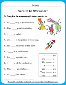 Verb To Be worksheets for grade 1 and grade 2 - Exercise 9 - Your Home ...