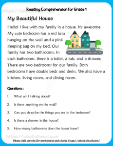 Reading comprehension for grade 1-exercise 28 - Your Home Teacher