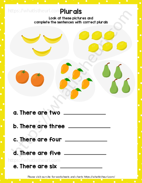 Printable Plural Worksheets for Grade 1 – Exercise 13 - Your Home Teacher