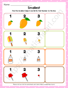 Find the smallest object-Exercise 14 - Your Home Teacher