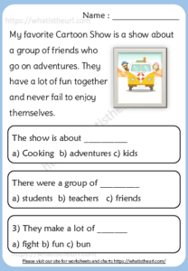 Reading Comprehension for kids - Exercise 21 - Your Home Teacher