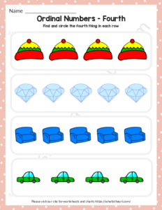 Ordinal Numbers Worksheets - Exercise 1 (Finding Fourth) - Your Home ...