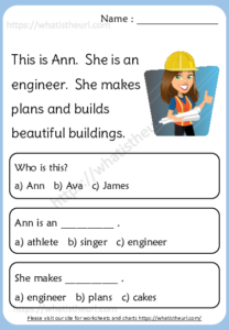 Reading Comprehension for kids - Exercise 35 - Your Home Teacher