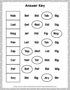 Circle the Rhyming Words Worksheet - Exercise 1 - Your Home Teacher