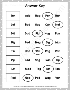Circle the Rhyming Words Worksheet - Exercise 12 - Your Home Teacher