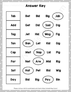 Circle the Rhyming Words Worksheet - Exercise 7 - Your Home Teacher