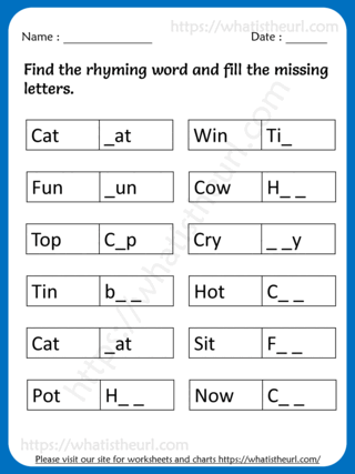 Circle the Rhyming Words Worksheet - Exercise 4 - Your Home Teacher