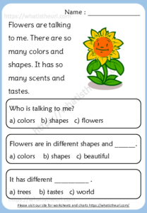 Reading Comprehension for kids - Exercise 45 - Your Home Teacher