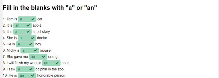 articles live worksheet - Your Home Teacher