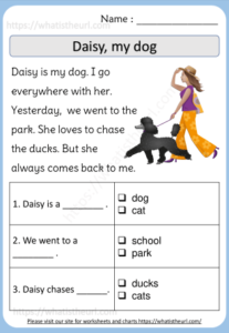 Daisy Dog, Lucky a bird, Max a dog and Sassy a cat - Reading ...