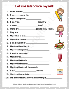 Self introduction for kids (2022) - Your Home Teacher