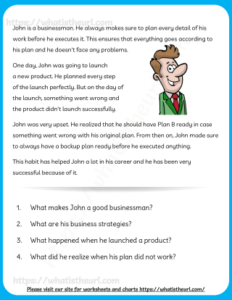 Plan and execute - Reading Comprehension - Grade 3 and 4 - Your Home ...