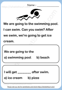 Summer, Wind, Friend and Swimming - Reading comprehension - Your Home ...
