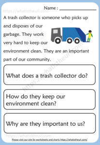 Teacher, Mechanic, Trash Collectors, Mail carriers - Reading ...