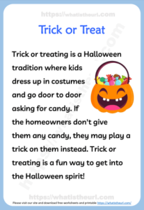 Halloween - Reading Passages for kindergarten kids - Your Home Teacher