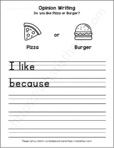 Free Opinion Writing Practice Worksheet - Your Home Teacher