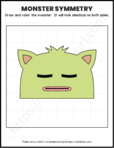 Monster symmetry activities - Your Home Teacher