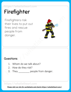 Veterinarian, baker, police officer and firefighter - Reading ...