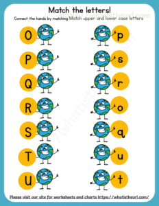 Letter Recognition - Uppercase and Lowercase Matching Worksheet - Your ...