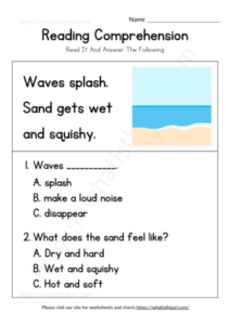 Kindergarten Reading Comprehension - Bees Buzz - Your Home Teacher