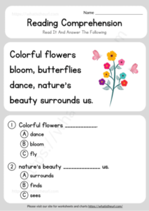 Kindergarten Reading Comprehension - Farm Animals - Your Home Teacher